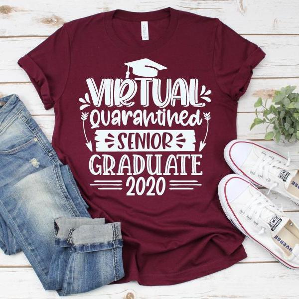 School T-shirt | Virtual Senior Class Of 2020 Shirt| Graduate 2020 ...