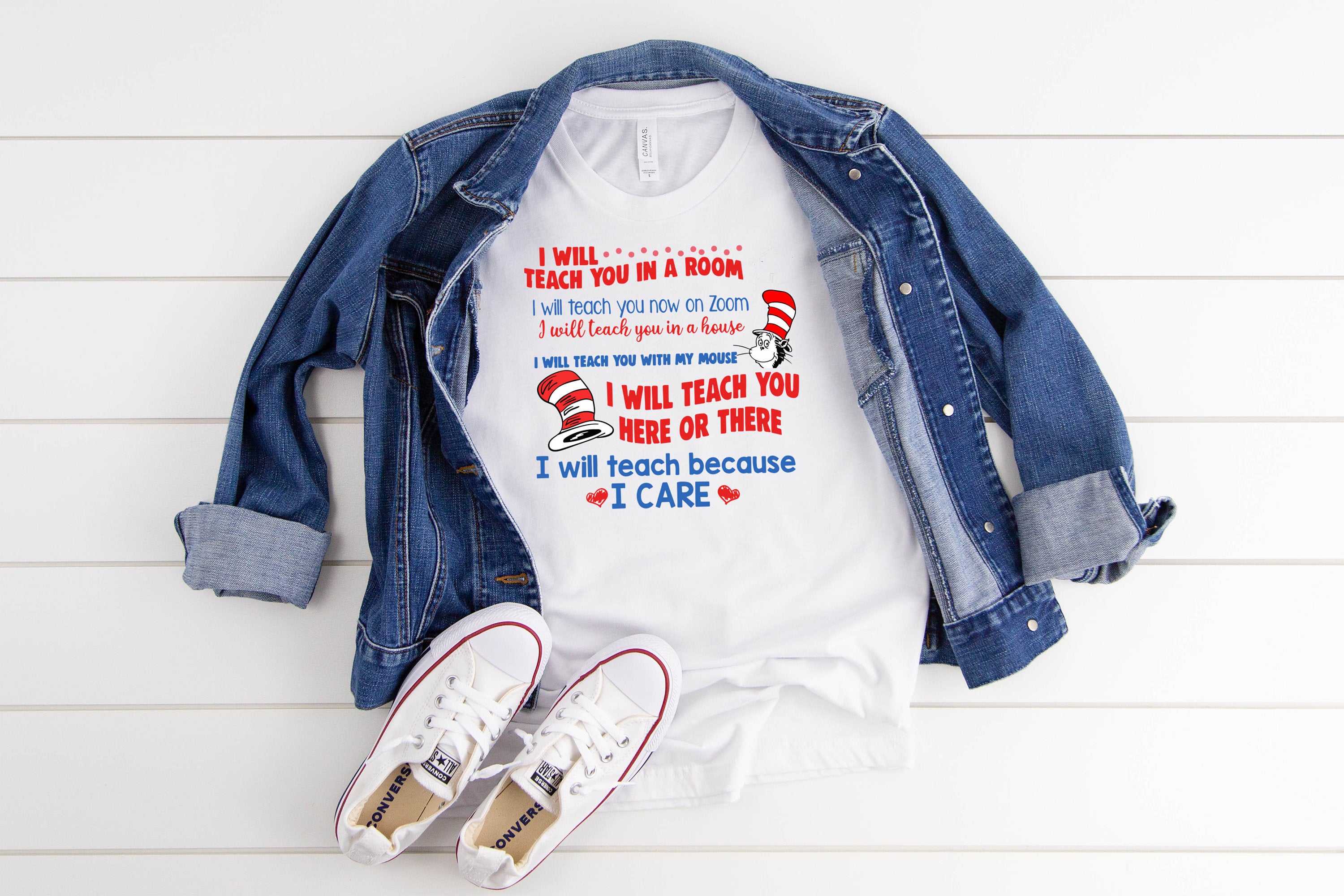 Teacher T-shirts| Teacher Distance Learning Shirt| Dr. Seuss Shirt ...