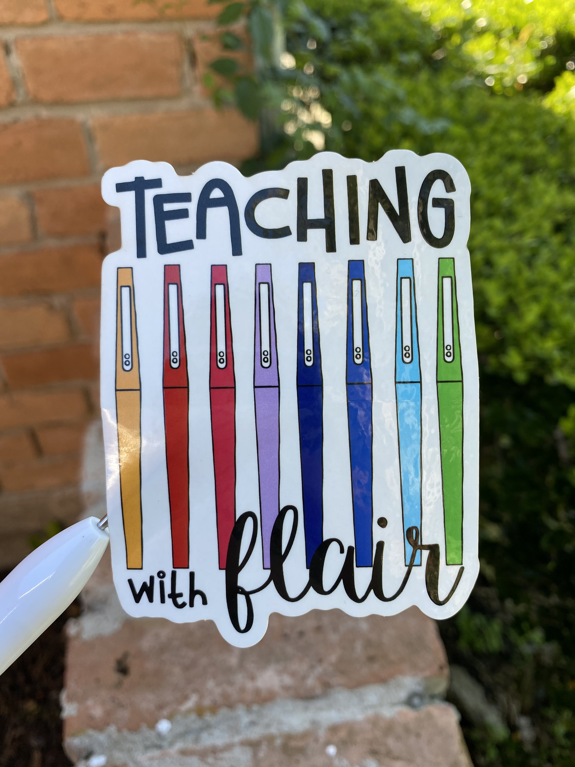 Teaching With Flair Stickers| Teacher Appreciation| Teacher Stickers on ...